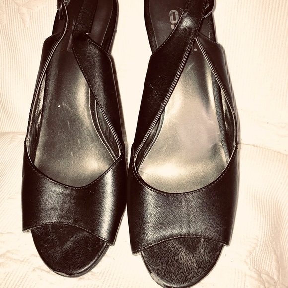 Nine & Co. | Shoes | Nine Company Peep Toe Platform Sling Back 3 2heels ...